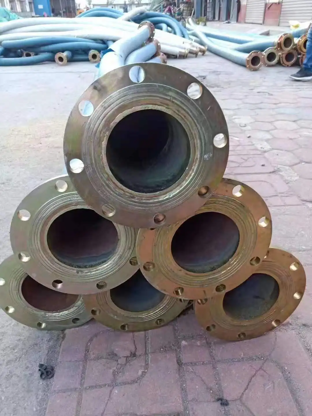 Large Diameter Steel Wire Frame Water Pump Suction And Drainage Flange ...