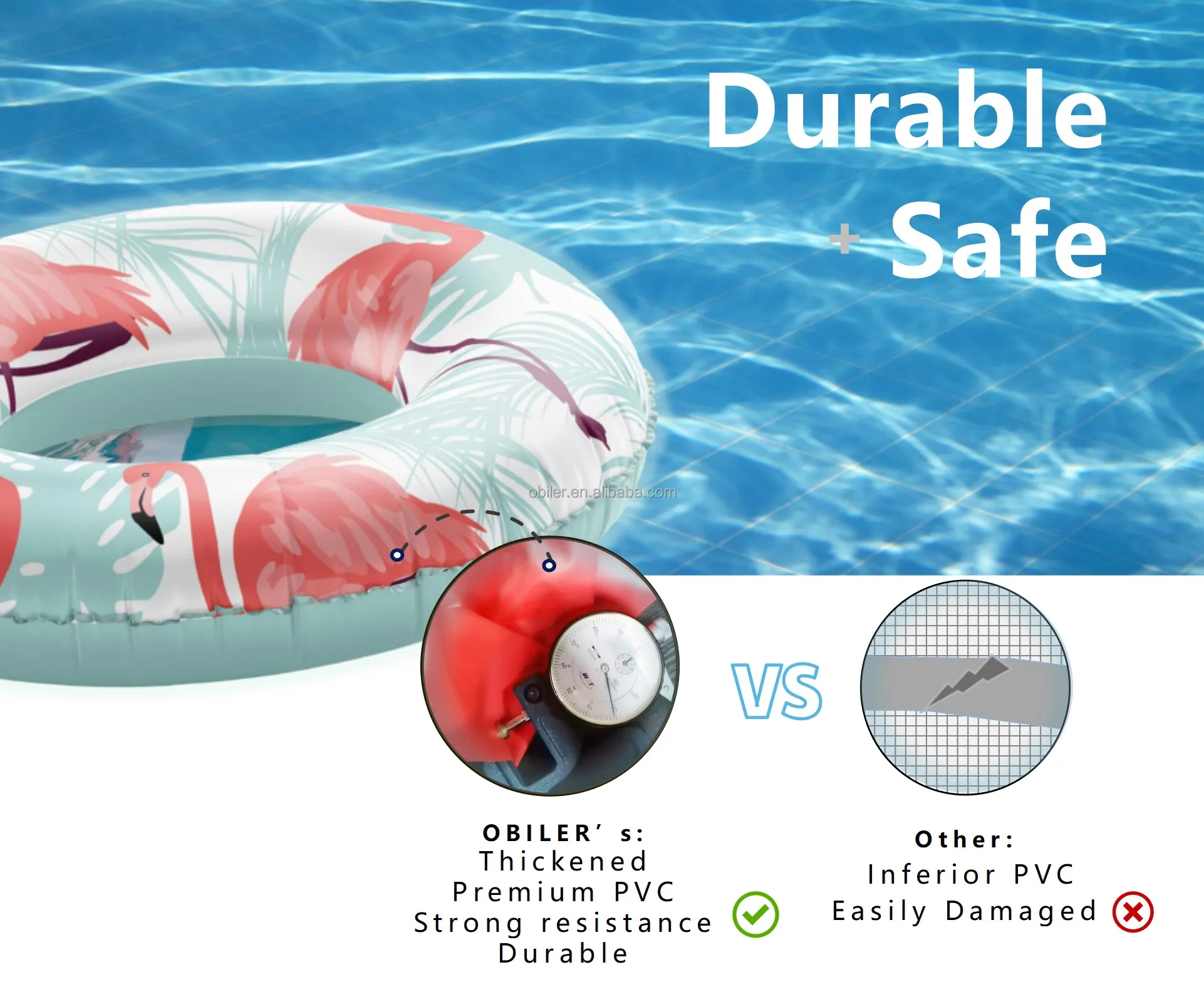 Obl 2023 Hot Selling Flamingo Pool Floats For Adults Inflatable Animal ...