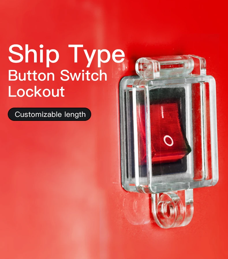 BOZZYS BD-D59 Transparent High Strength Glass Resin PC Push Button ...