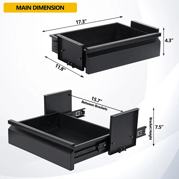 Jh-mech Reasonable Dimension Horizontal Double Access Drawers Under ...