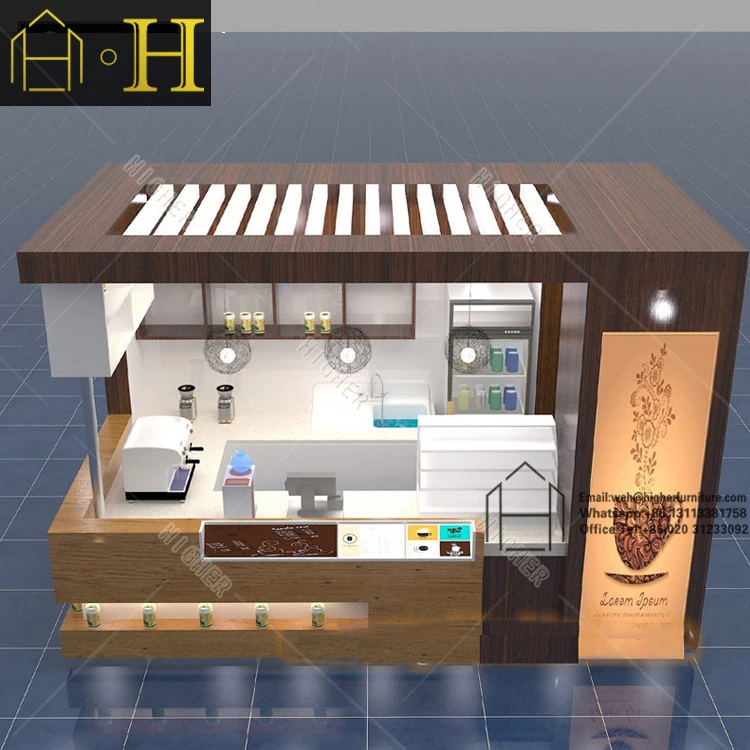 Luxury Food Kiosk Design for Retail - Customizable Solutions