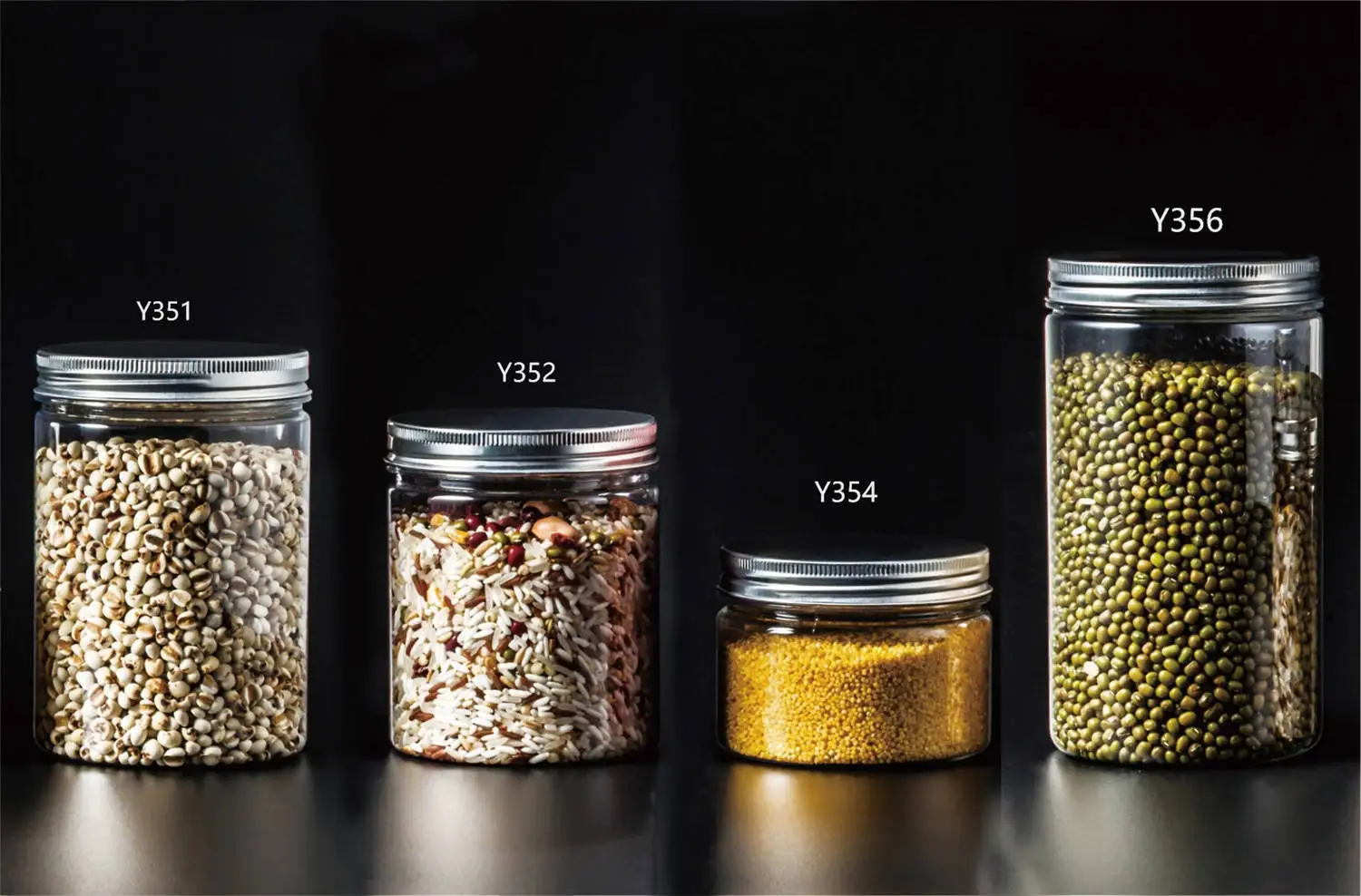 Customized Clear PET Plastic Cylinder Jar with Ring Pull Can for Food ...