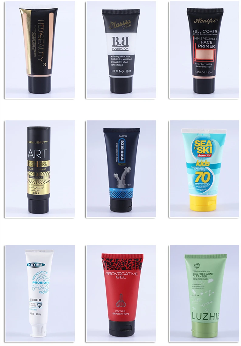 60ml Empty White Square Tube Bottle For Sunscreen Cream Plastic Bottle ...