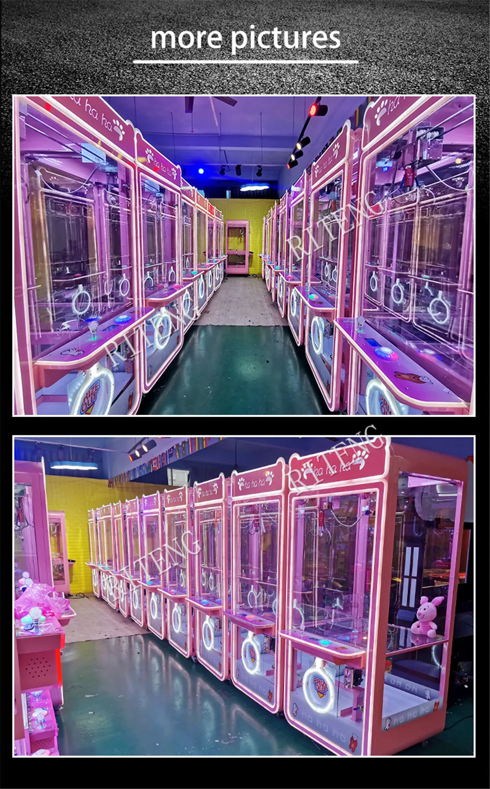 4 Person Mini Claw Machines Locker Box Claw Robot Game