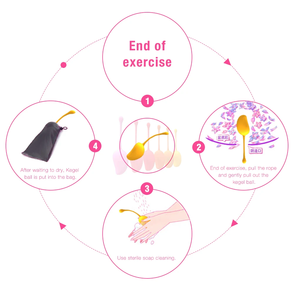 Balls Kegel Tightening For Internal Pelvic Floor Prolapse Weighted ...