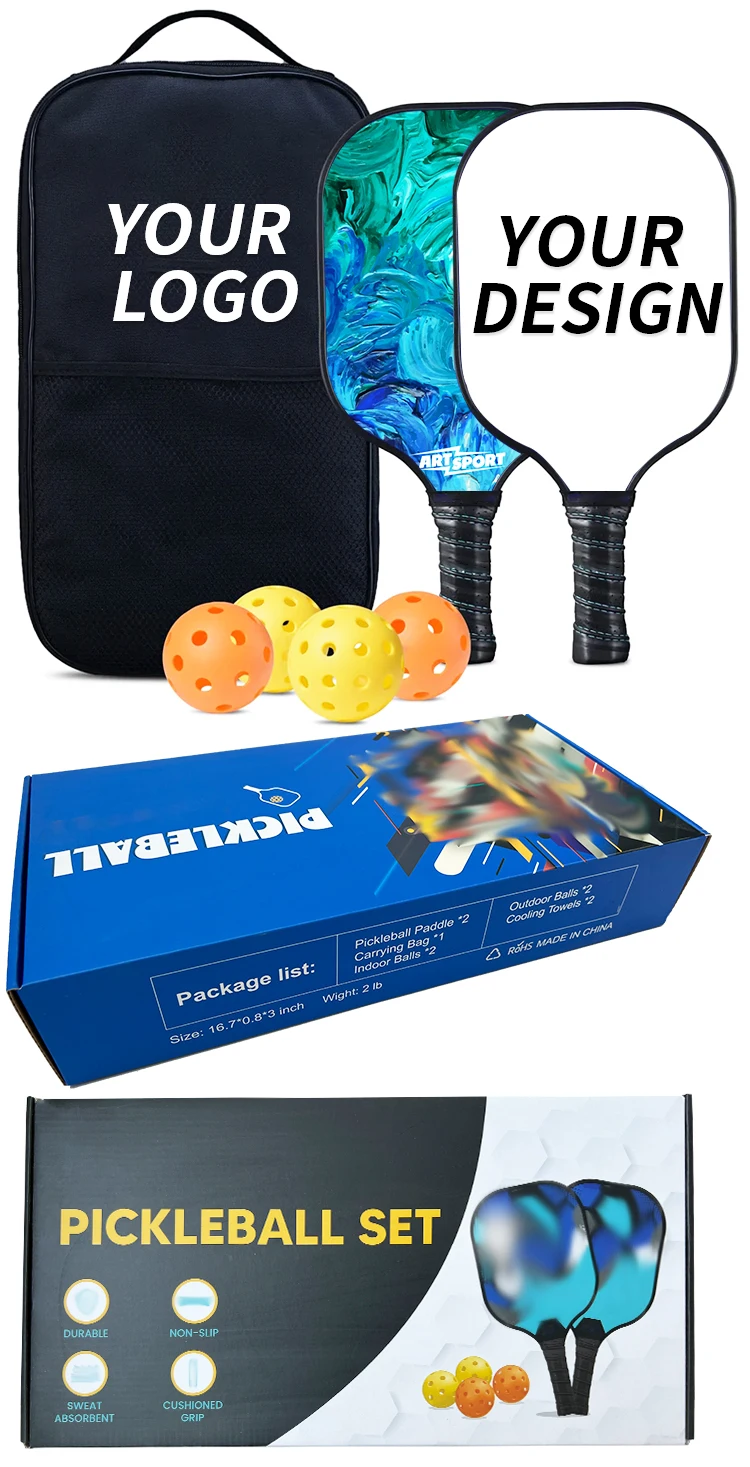 Custom Pickleball Paddles - Professional Carbon Fiber Set