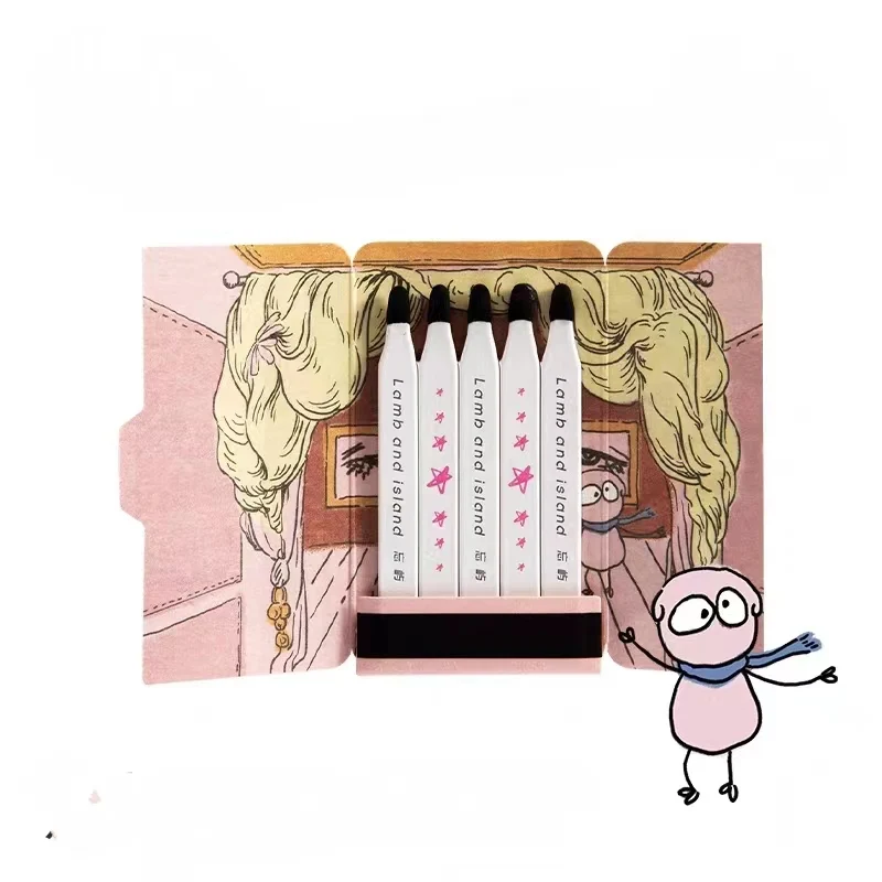 Customized Logo on Matchbook Black Stick with Red Tip