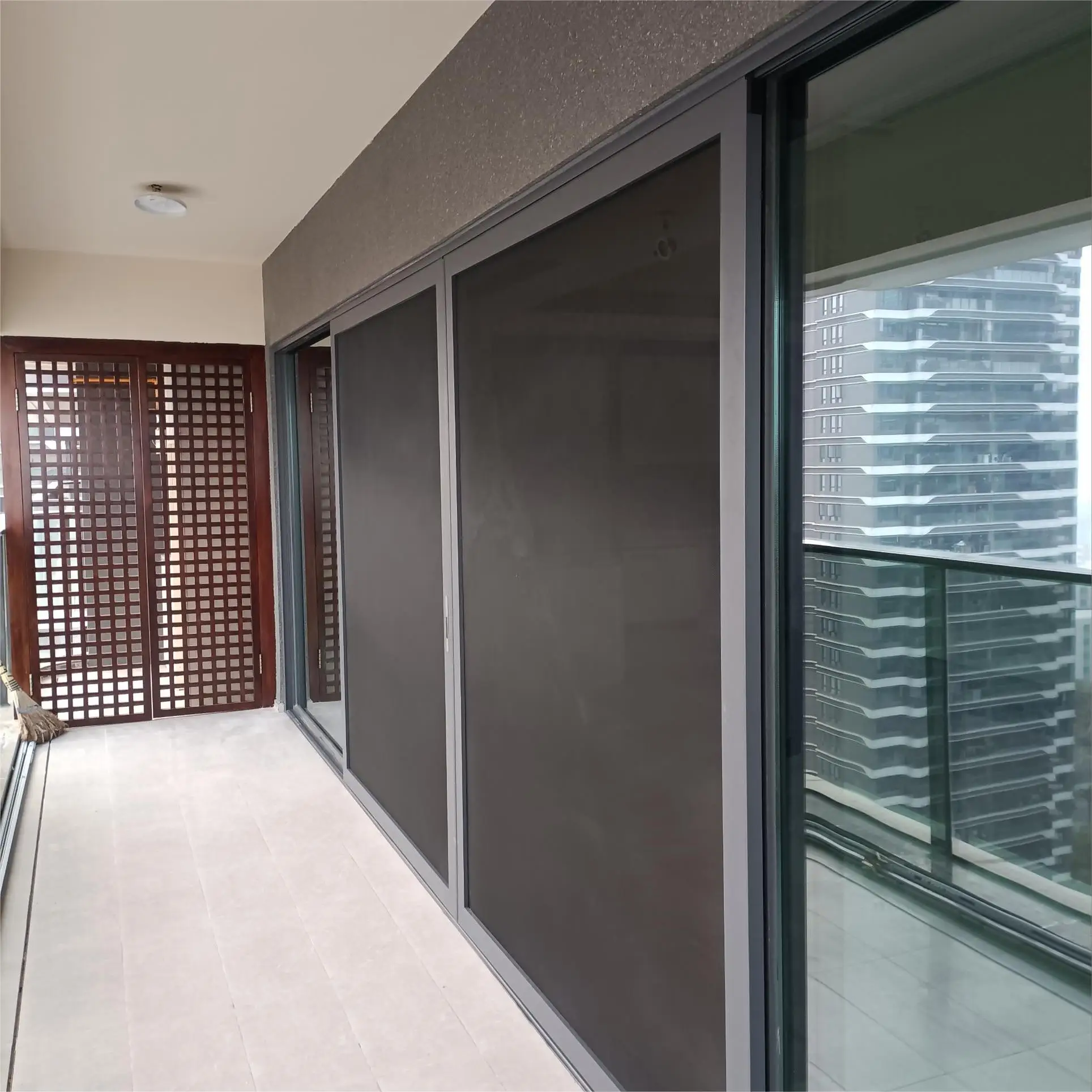 Aluminum Alloy Frame Insect Door Curtain Mesh Fly Screen Mesh Sliding ...