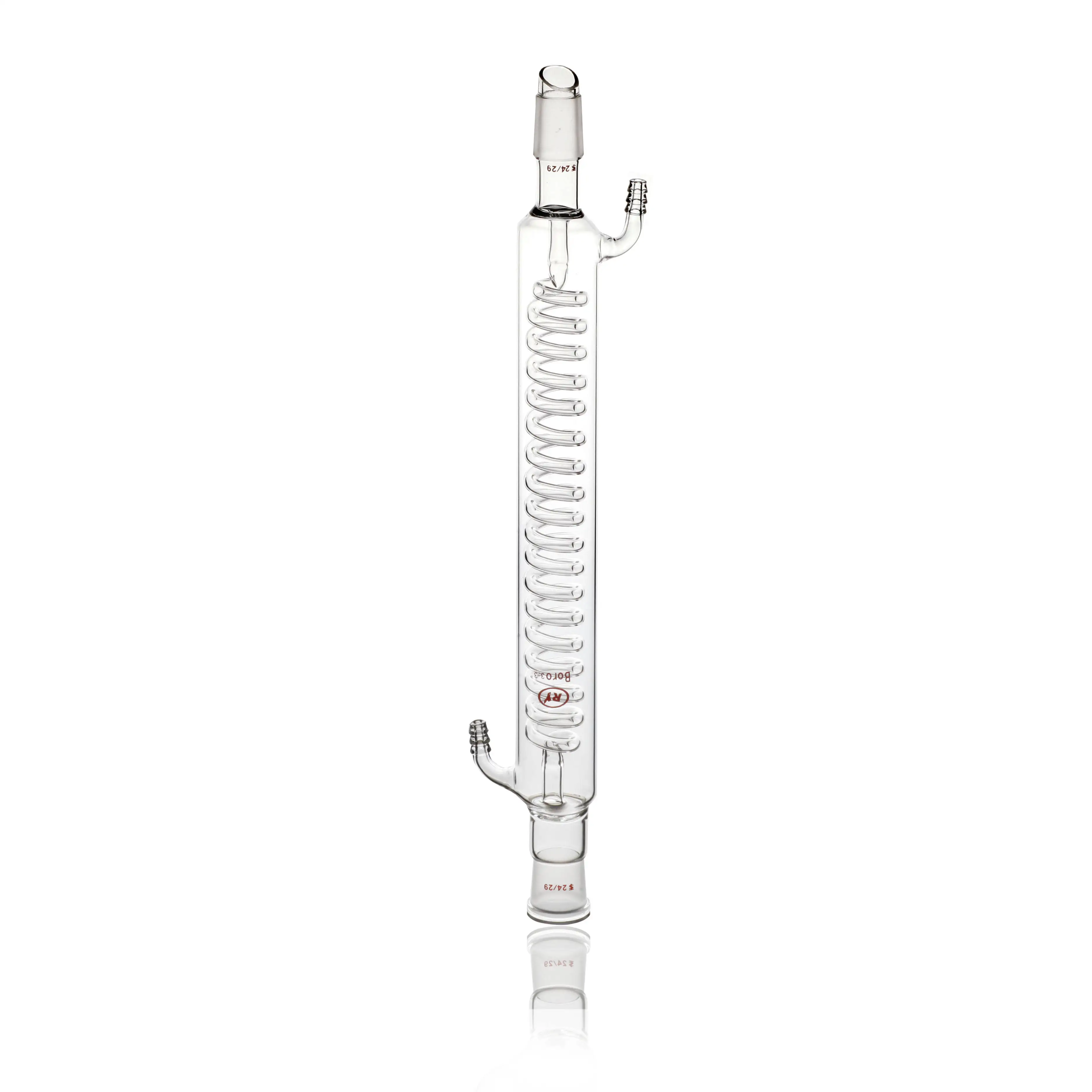 Borosilicate lab Glassware Reflux condenser With Fused Inner Tube For ...