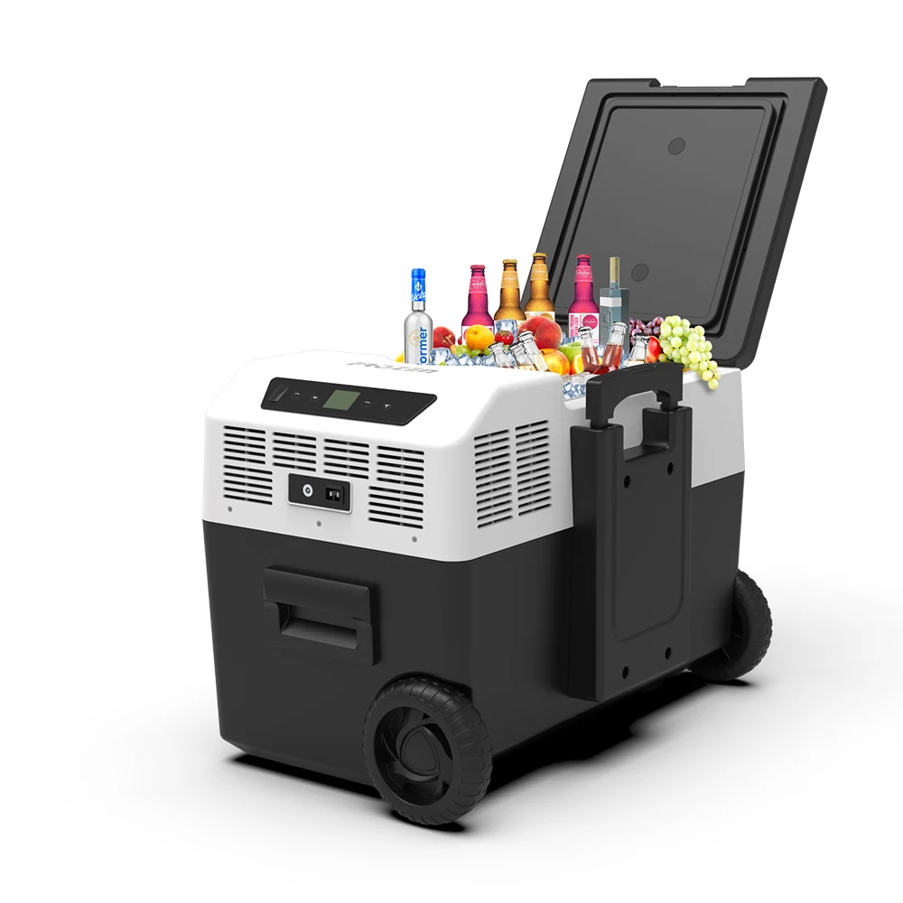 30L Battery Powered Wheels Car Fridge Freezer Electric Cooler Box ...