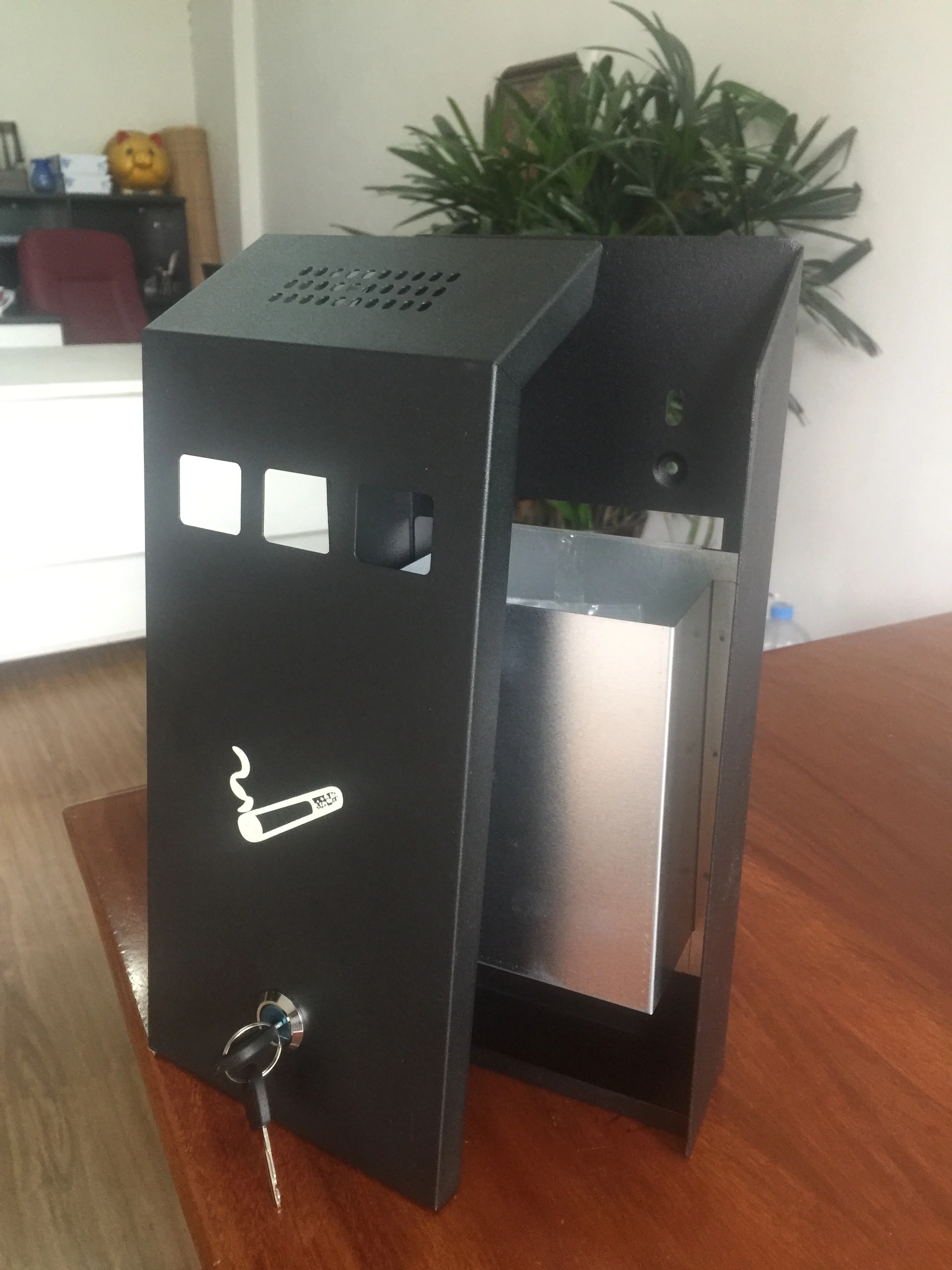 Metal Wall Mounted Ashtray Wholesale Custom Ashtray Box Stainless Steel ...