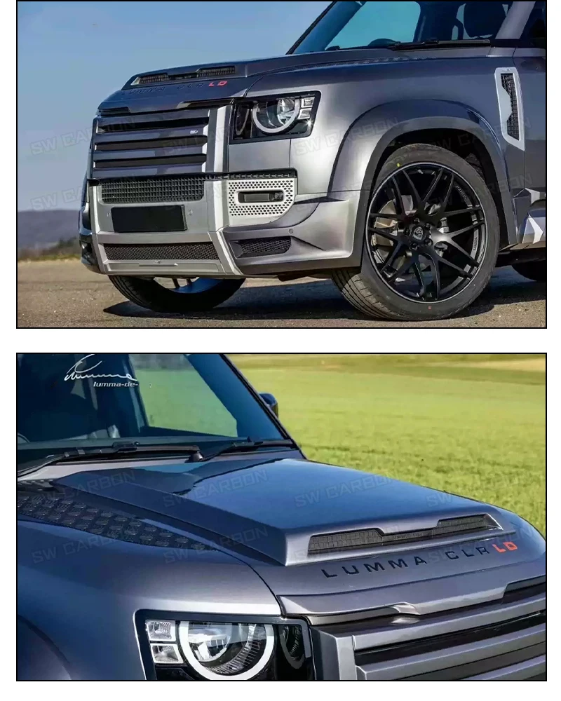 Defender LM Style Wide Body Kit for Land Rover Defender 90 110 Front ...