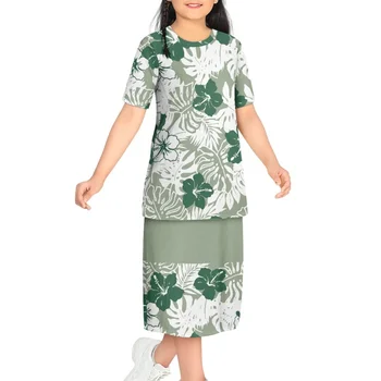 Hawaii Hibiscus Samoan Puletasi For Kids Polynesian Tribal Print ...