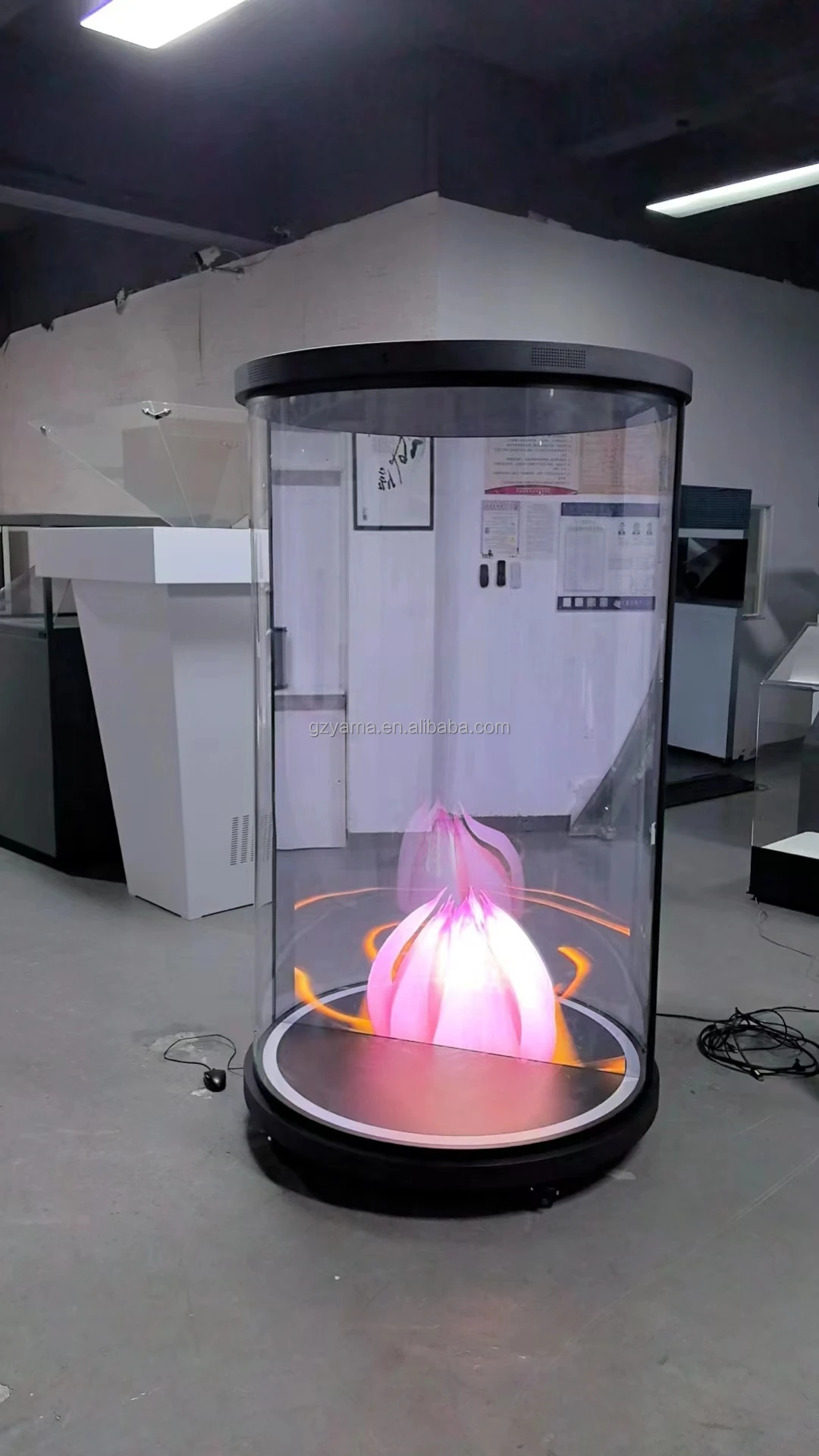 5.5-Inch Hologram 3D AI Display Showcase - Acrylic Aluminum Advertising ...