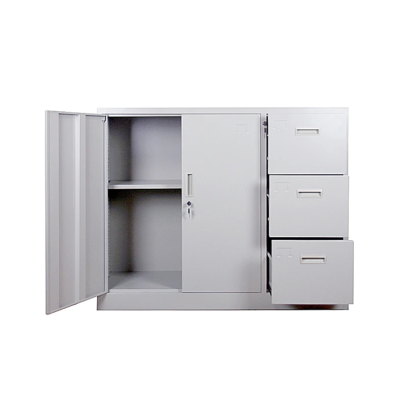 3 Drawers 2 Door Vertical Office Storage Cabinetadjustable Shelves ...