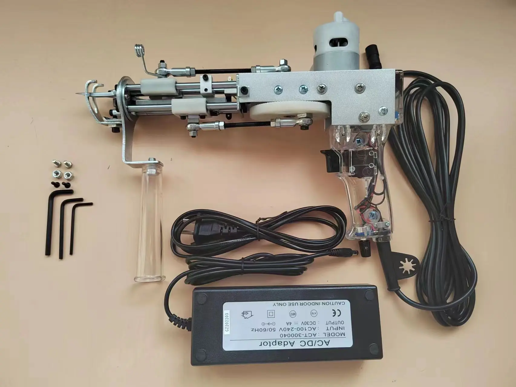 Transparent Colour Tufting Gun Machines Height Adjustable Ak-1 Cut Pile ...