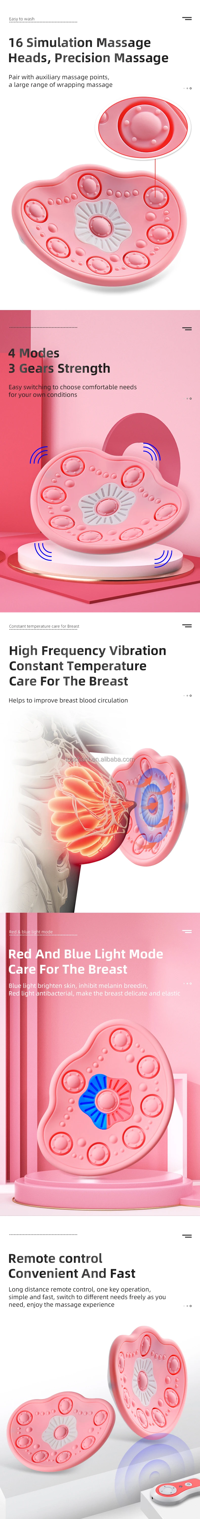 Advanced Mini Electric Wireless Breast Massager for Alleviating ...