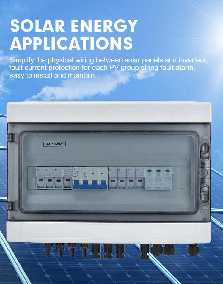 Pv Solar Combiner Junction Box Lightning Arrester Distribution Box ...