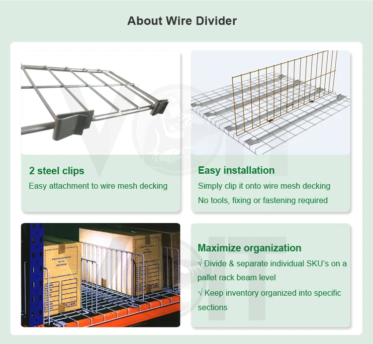 Galvanized Metal Steel Adjustable Industrial Pallet Rack Wire Deck ...