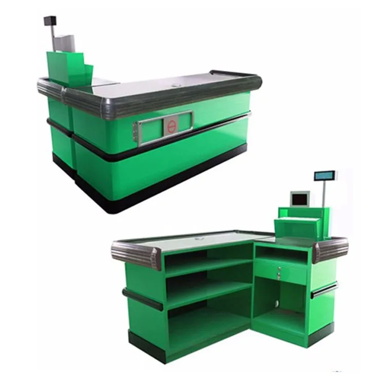 Custom Green Grocery Store - Modern Checkout Counters