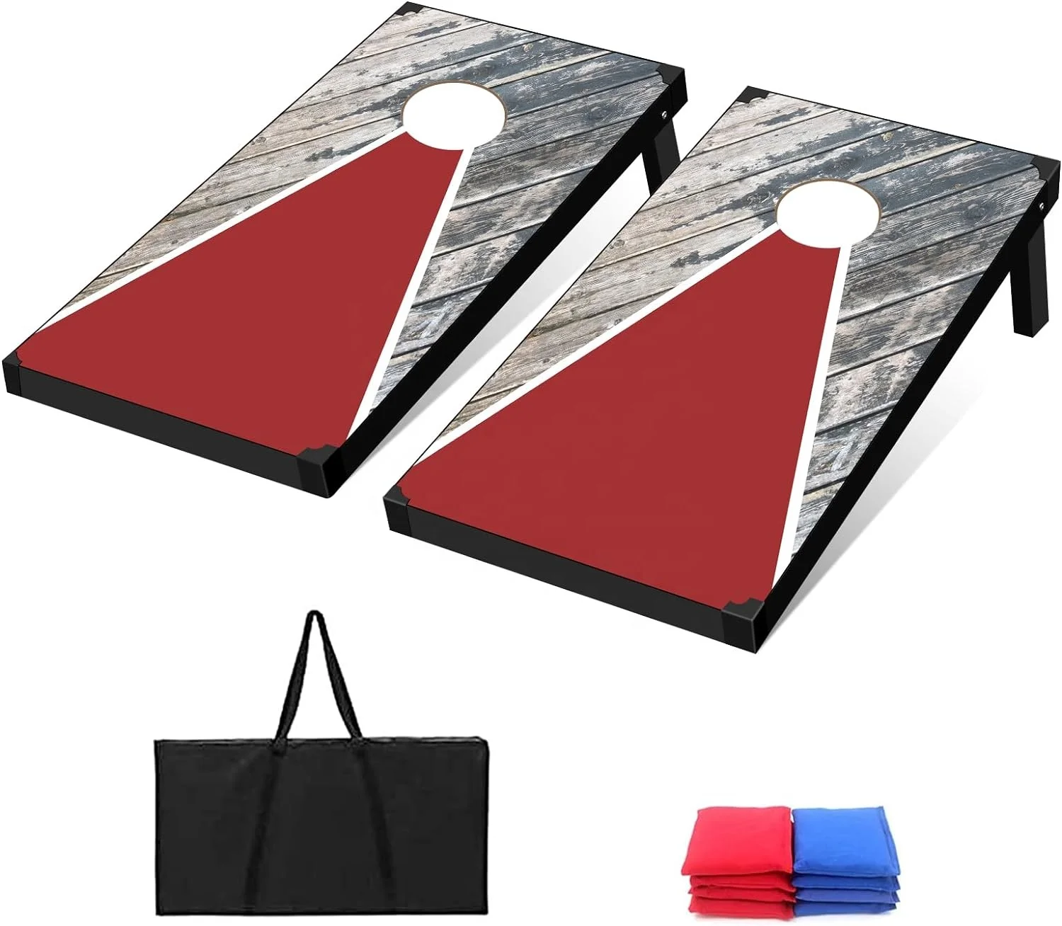 Corn Holes Outdoor Game Set: Classic Cornhole Set Regulation Size With ...