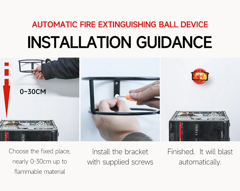 Afo Fire Extinguisher Ball Fast Fire Fighting Ball 1.3kg Portable Fire ...