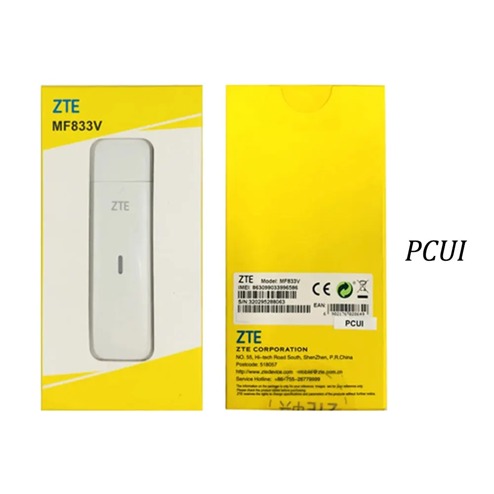ZTE MF833V 4G LTE Cat4 USB Stick Wireless Modem Dongle Supports LTE-FDD ...