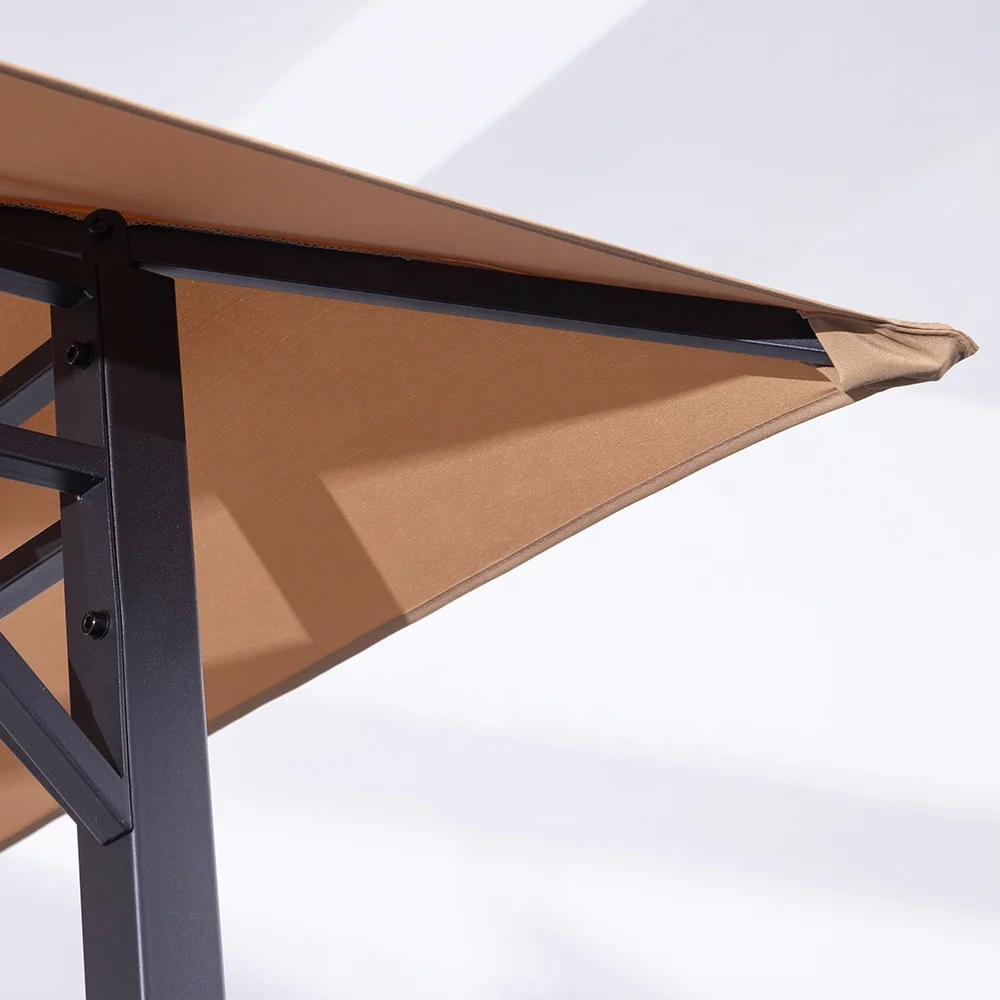 Steel Gazebo Party Pavilion 4x4 Gazebo With Glass Table And Bar Chair ...
