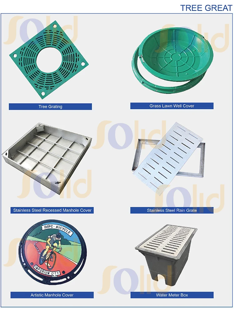 Waterproof En124 Manhole Cover - Durable Plastic Composite