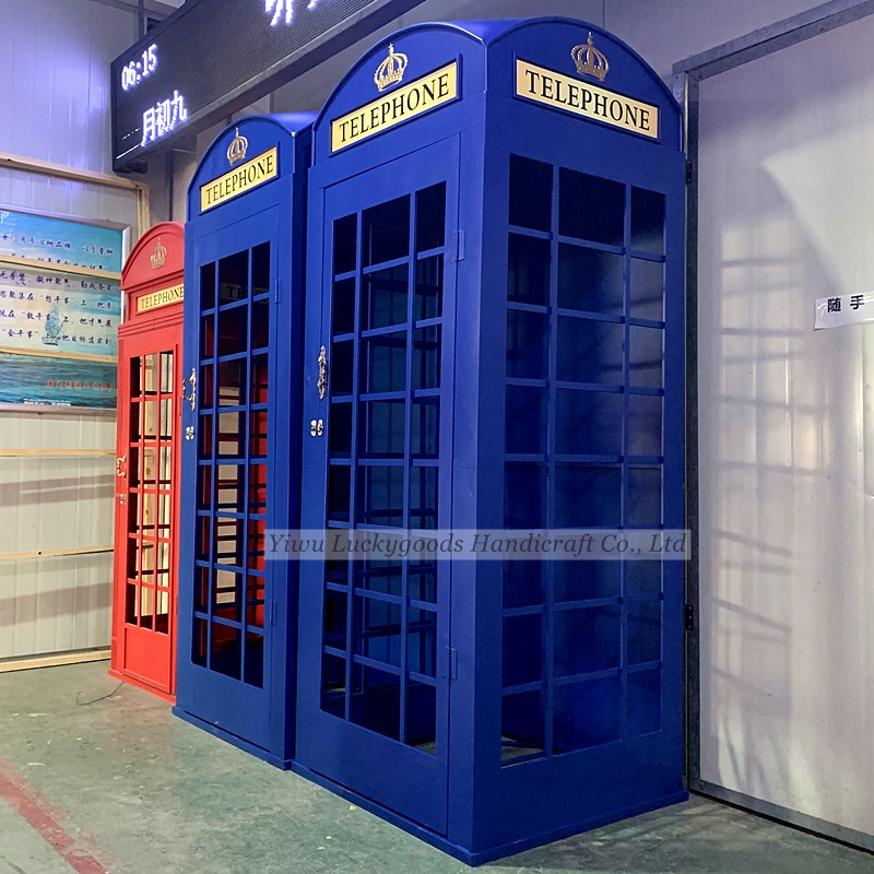 Lfb1646 Amazing Design Photo Props Telephone Booth Set With Artificial ...