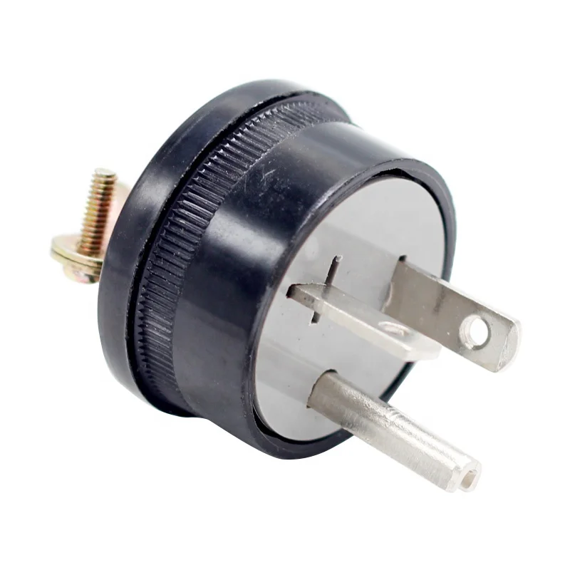 Nema 5-20 20a 250v Ac Grounding Plug - Right Angle Male Socket Plug
