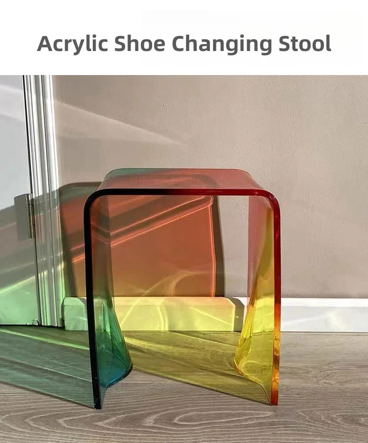 Nordic Acrylic Stools Minimalist Modern Dining Chairs Shoe Changing ...