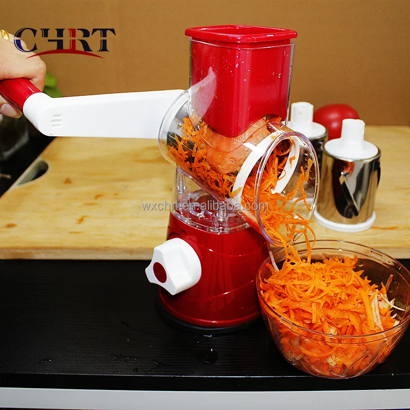CHRT 2022 3-In1 Spinning Hand-Cranked Manual Carrot Shredder