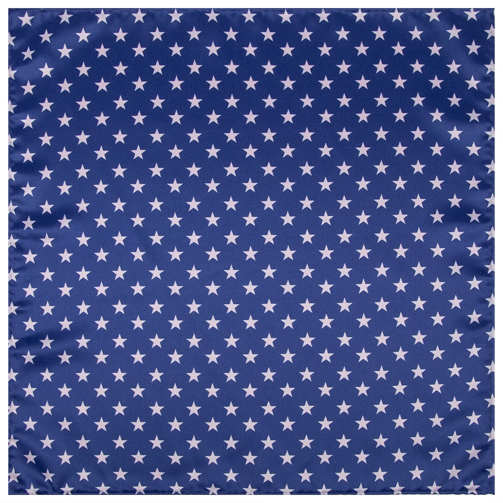 Wholesale Men's American Flag Pocket Square Blue With White Stars ...