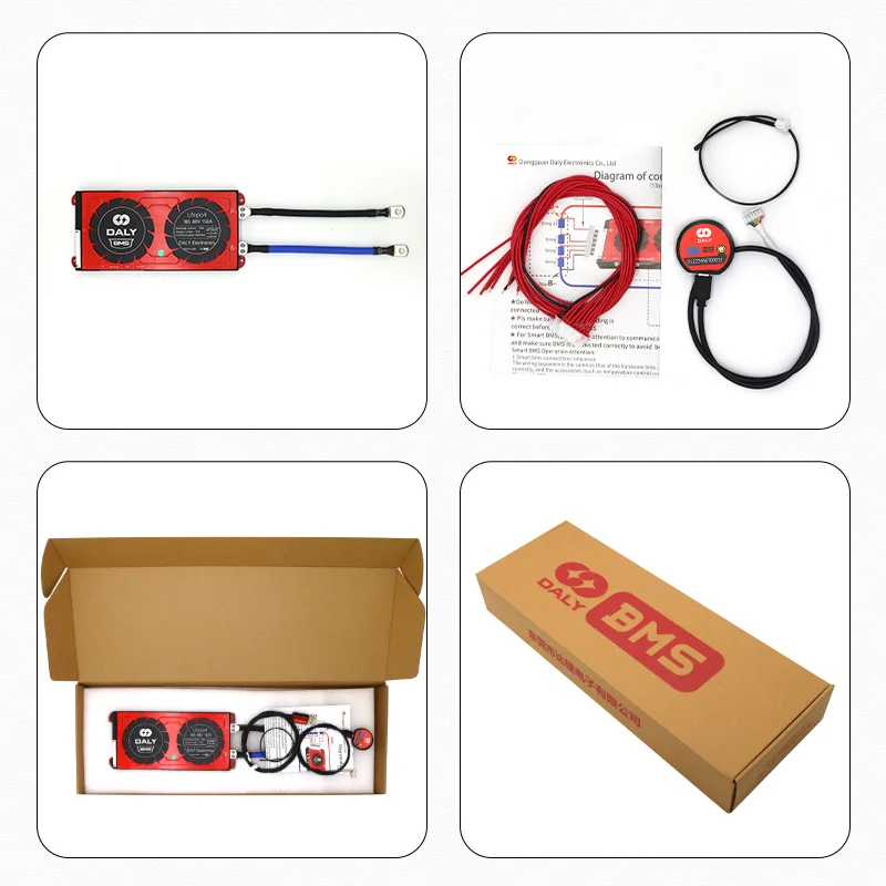 Daly Bms 12v Lifepo4 300a 400a 500a 3s 4s Parallel Bms 5a With Uart Bt Fan Smart Bms Li-ion ...