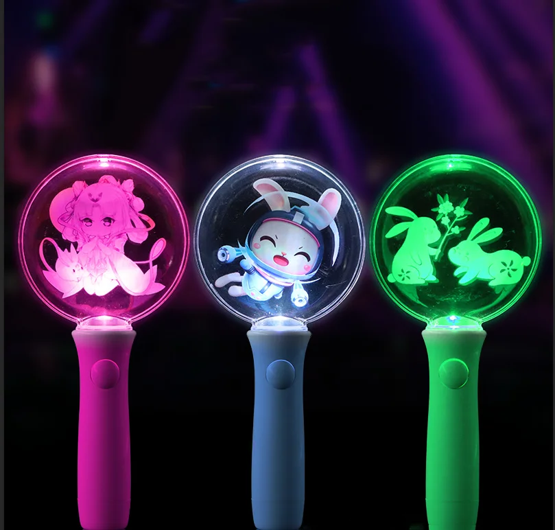Custom Factory Concert Cheering Glow Stick LED Acrylic Star Led Stick Activity Atmosphere Led ...