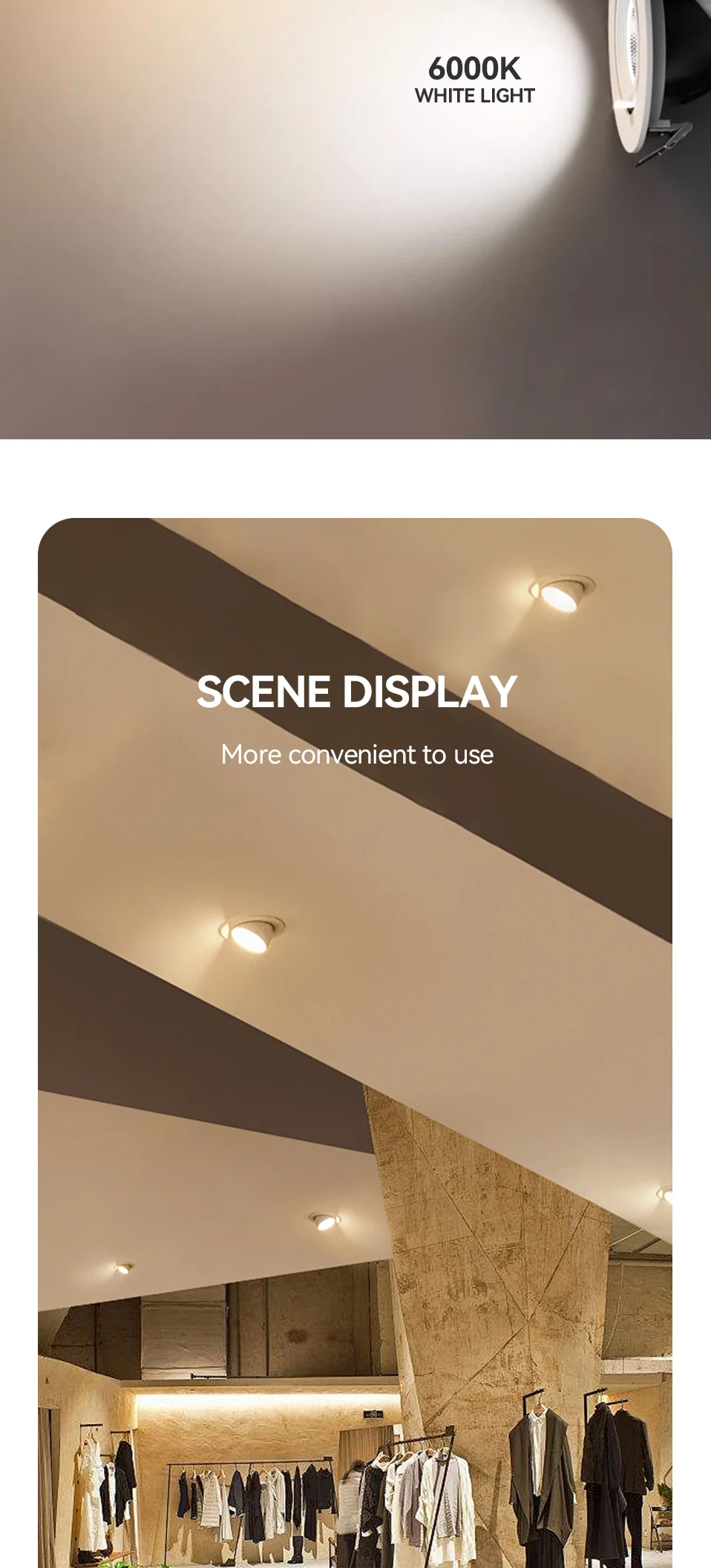 Modern Anti-Glare Recessed Elephant Trunk Light Aluminium 12W/20W/30W ...