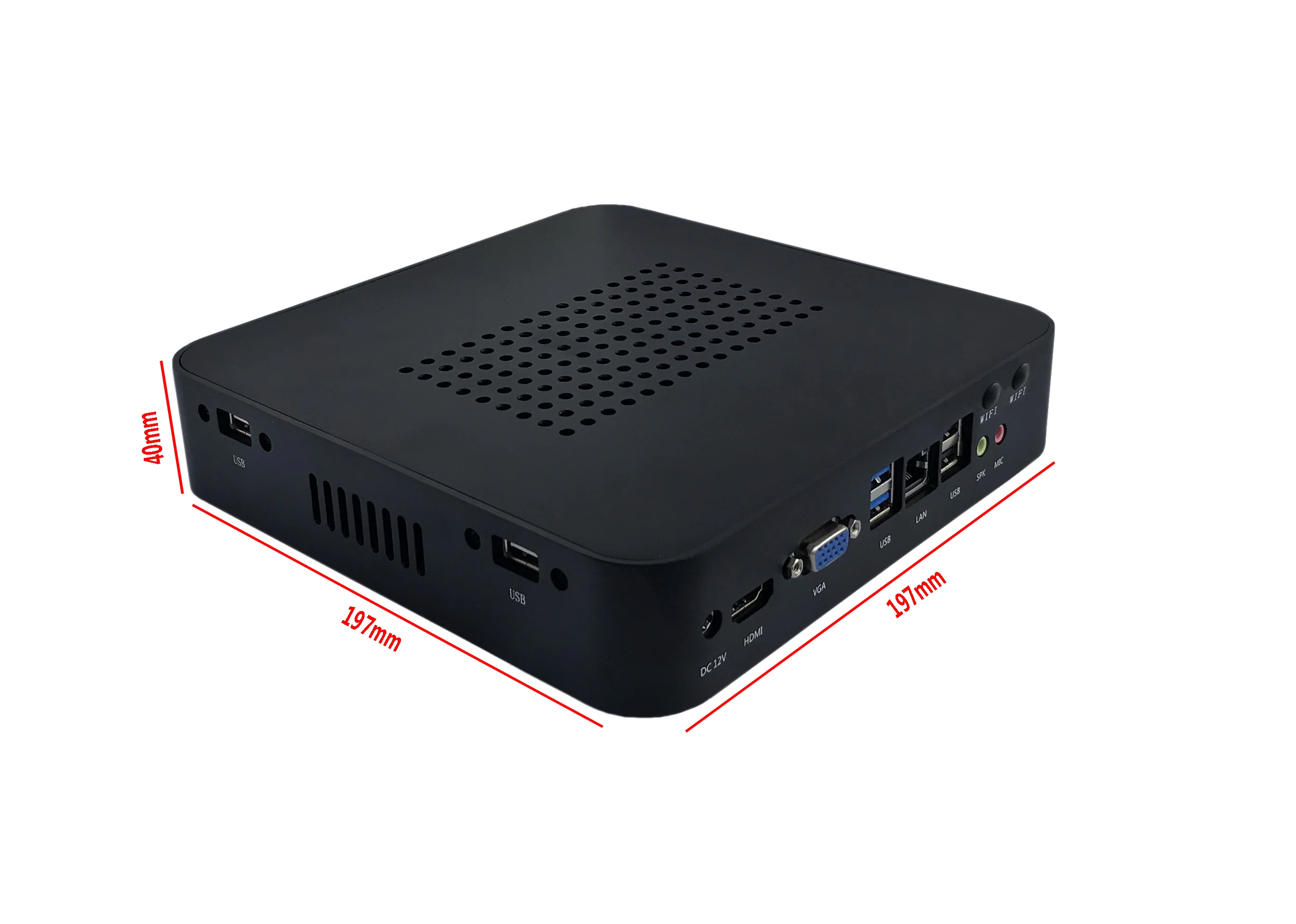 2025 ELSKY Integrated 2DDR3 Mini PC 4K Resolution VGA H-DMI RS232 1/2*LAN MSATA Win10 Personal ...