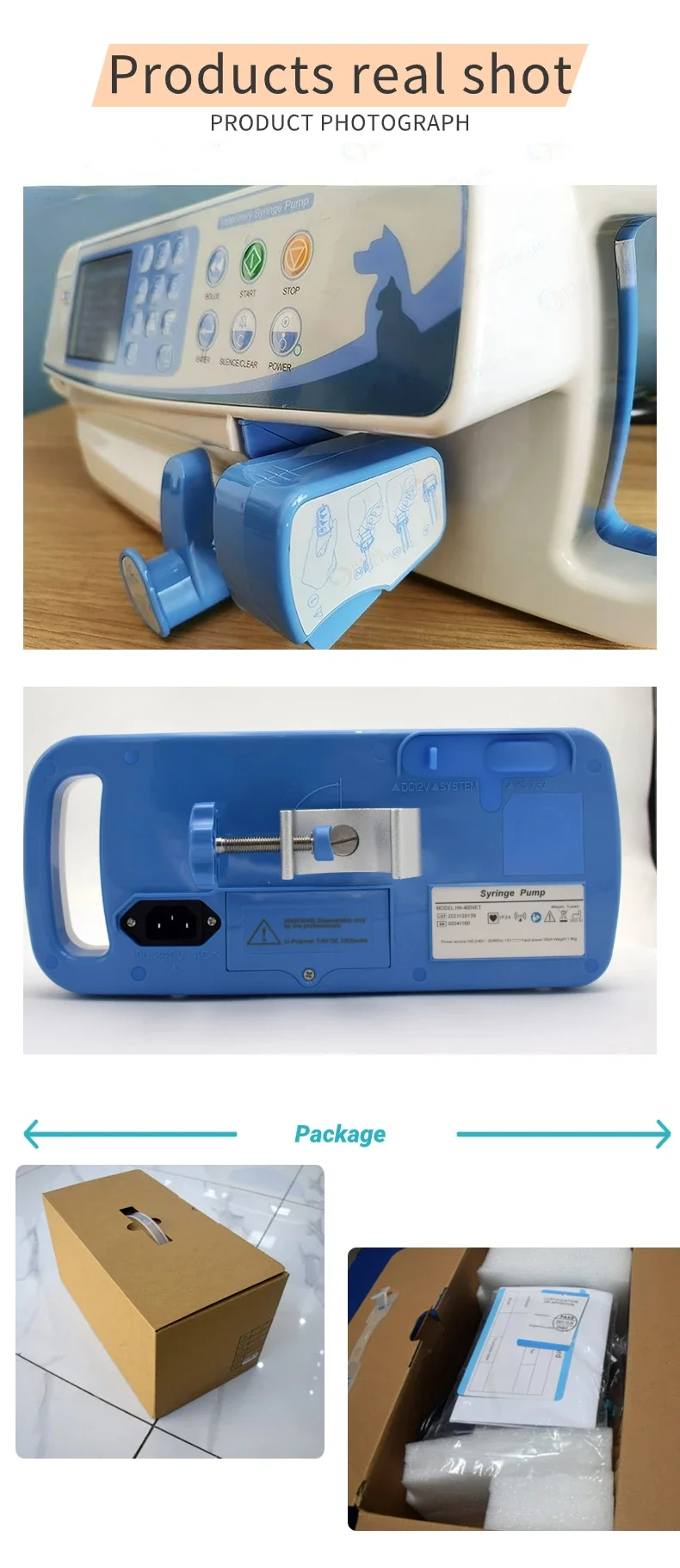Factory Price Wifi Iv Infusion Pump Disposable Syringe Pump Infusion ...