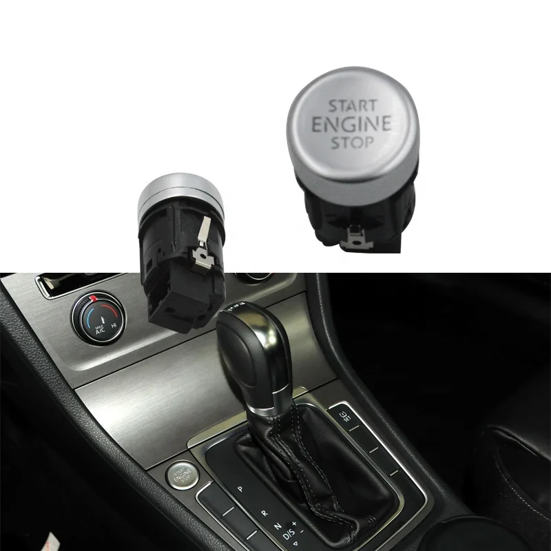 KEY Start Stop Engine One-button Switch Button Fit for VW Golf 7 MK7 ...