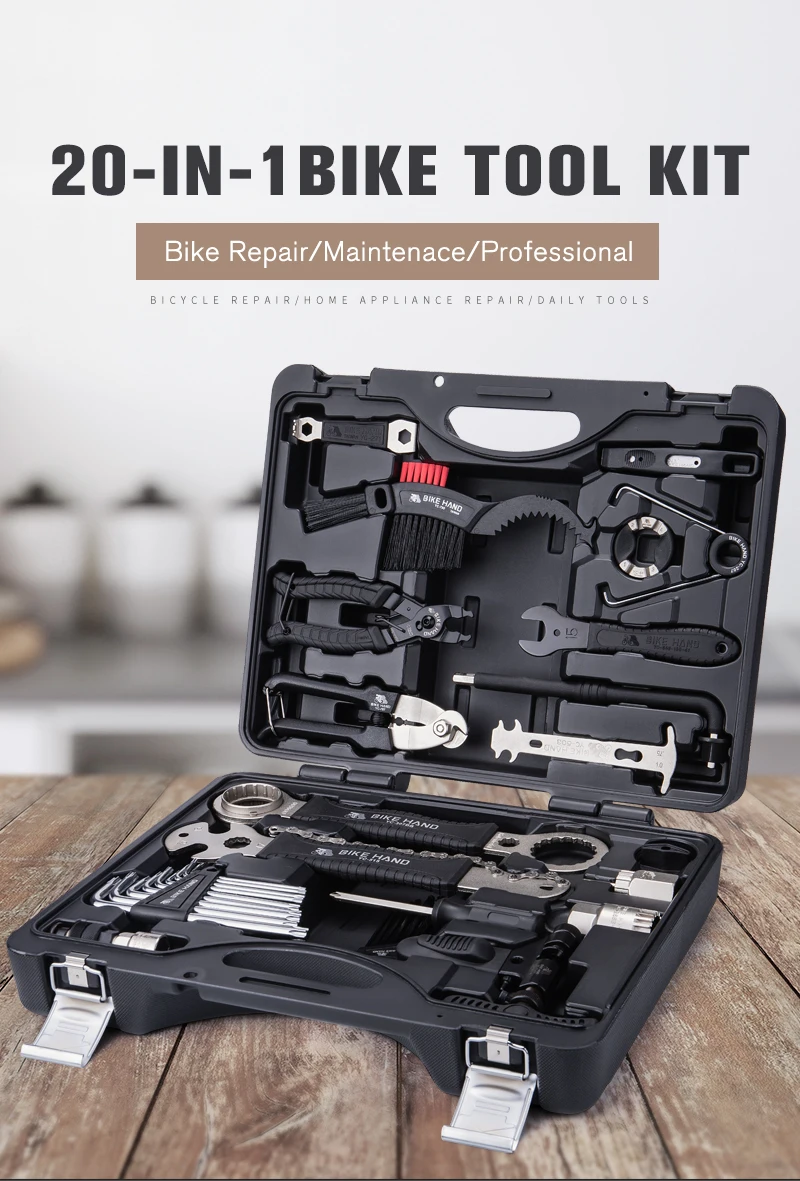 BIKE HAND Tools - 20 in 1 Bicycle Repair Kit for All Needs