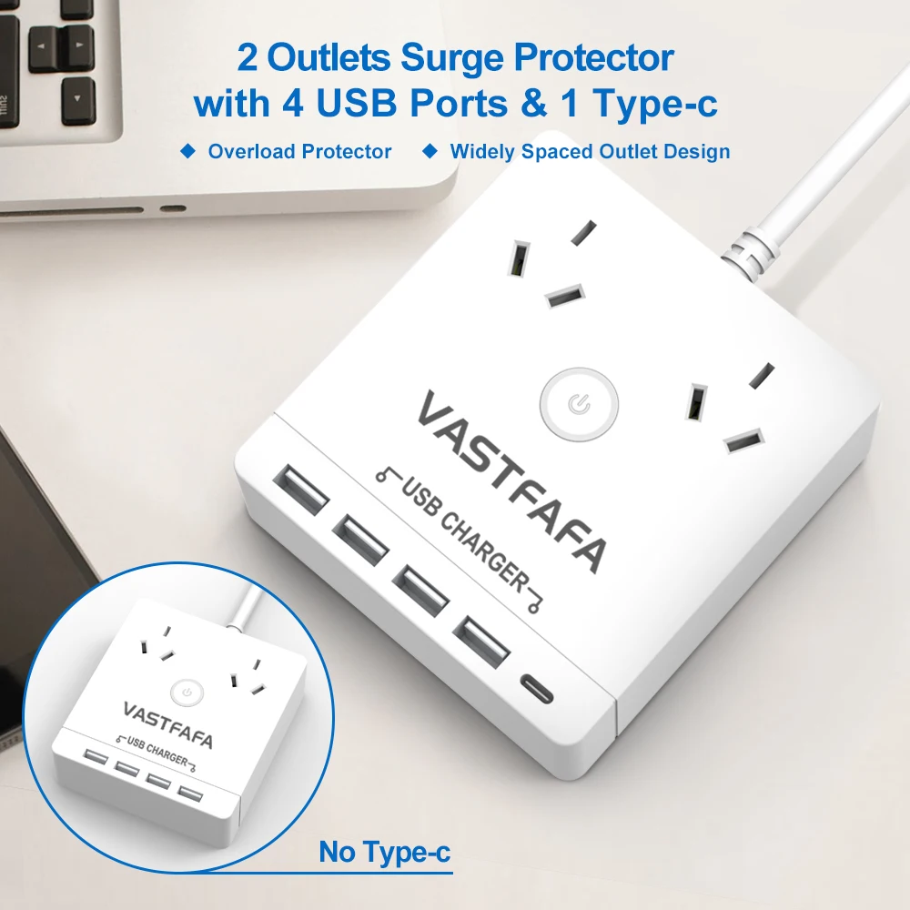 Vastfafa Professional Usb Current Connector Au Smart Socket Plug With ...
