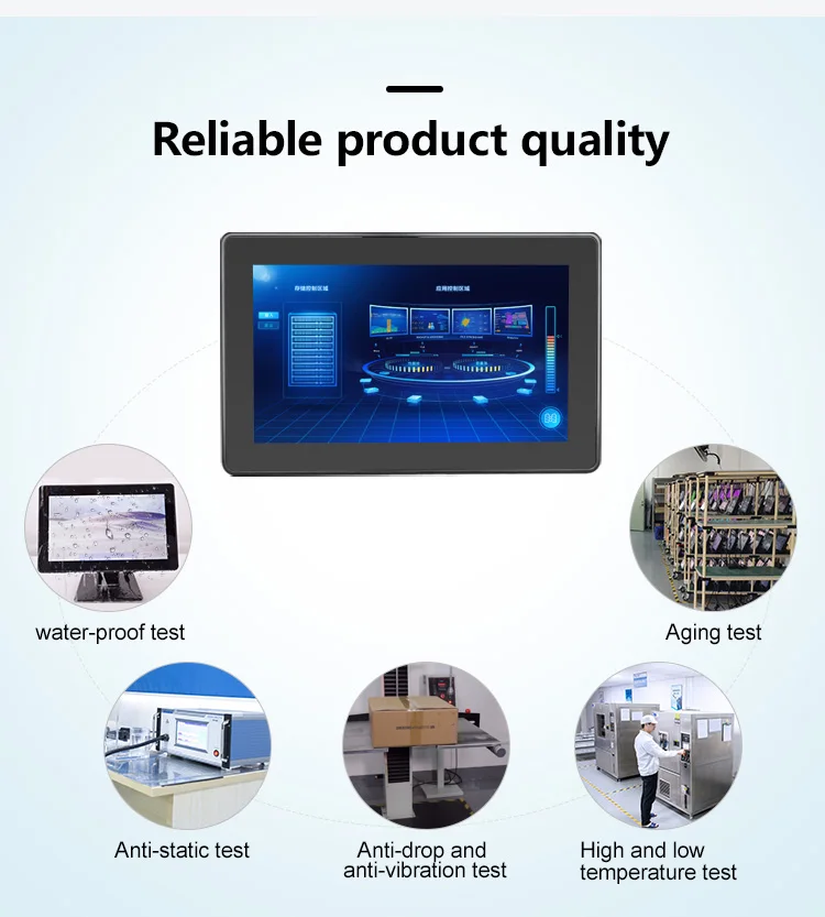 10.4 Inch Industrial Panel Monitor 1000nits Multi-points Pcap Touch ...