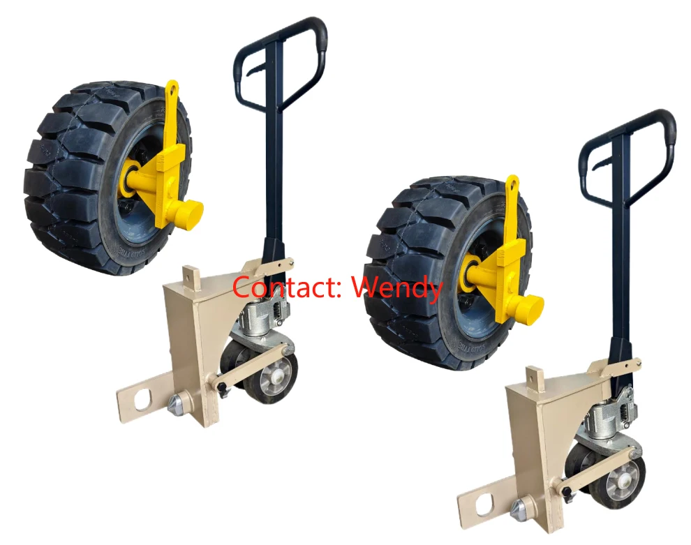 8 Tons for 4pcs Hydraulic Lifting Caster - Container Mobility