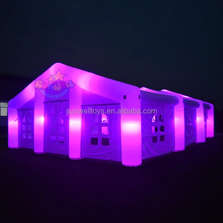 Blowup Nightclub Disco Bar Inflatable Marquee Portable Party Tent Led