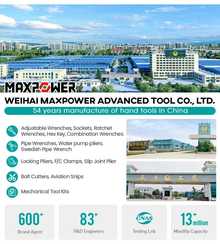 MAXPOWER Flexible Head Ratchet Wrench for Auto Repair