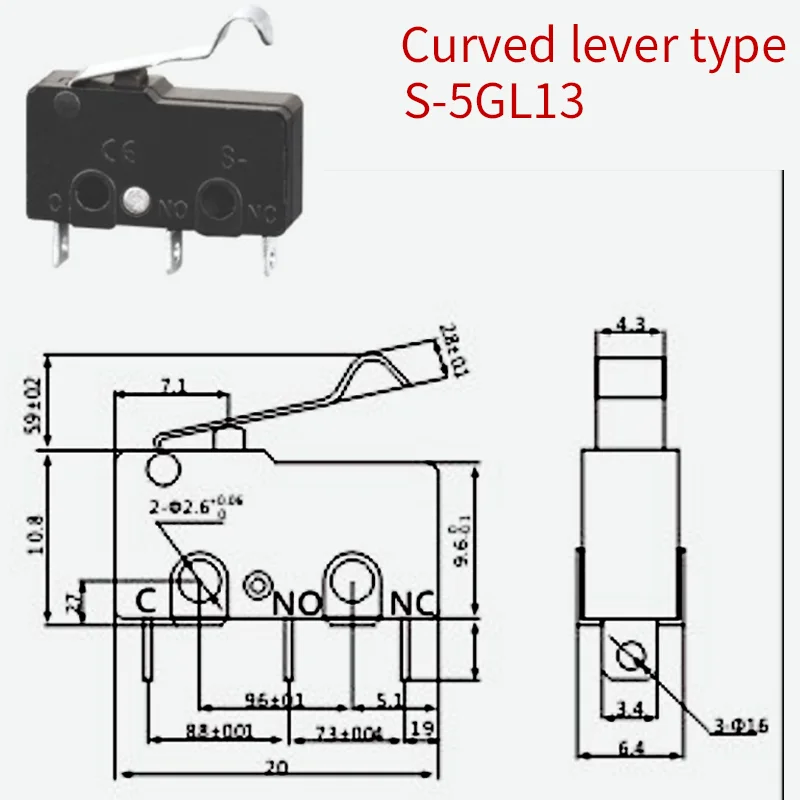Mini Micro Switch No/nc Micro Switches 3a 5a 10a 250vac Arc Lever Snap ...