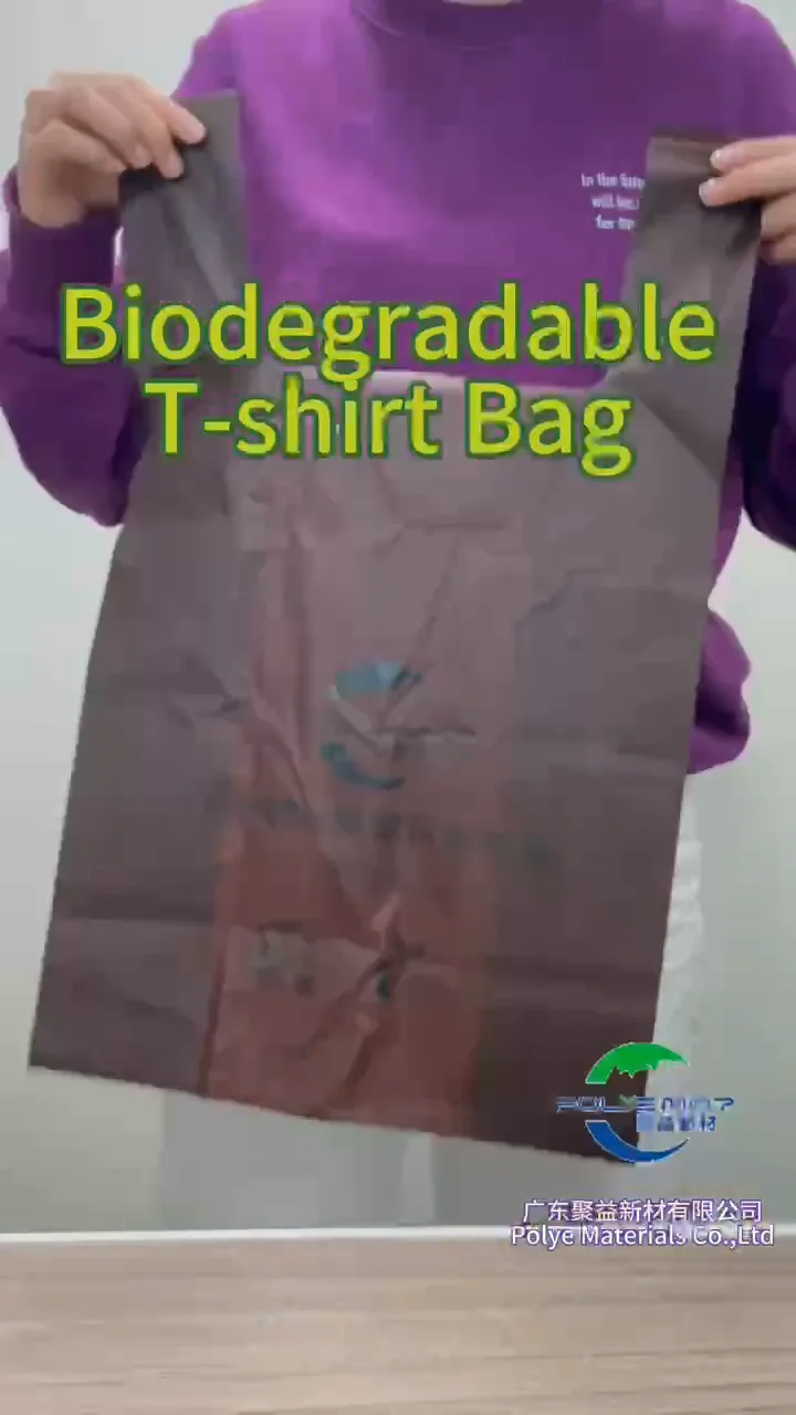Customizable Shopping Bag 25kg Pbat Pla Garbage Bag 100% Biodegradable Packaging Biodegradable ...