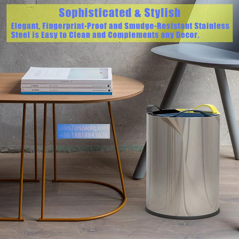 Custom Trash Bin 3 Compartments Garbage Can Steel Recycling Trash Bin ...