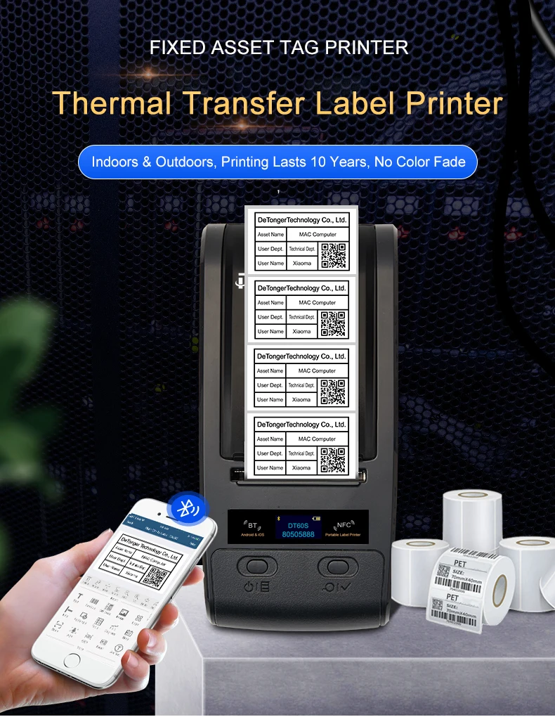 DETONGER Portable Asset Tag Printers - Efficient & Reliable